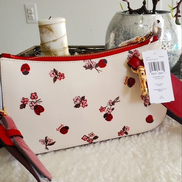 Coach | Bags | New Coach Ladybug Floral Print Crossbody Purse Bag ...